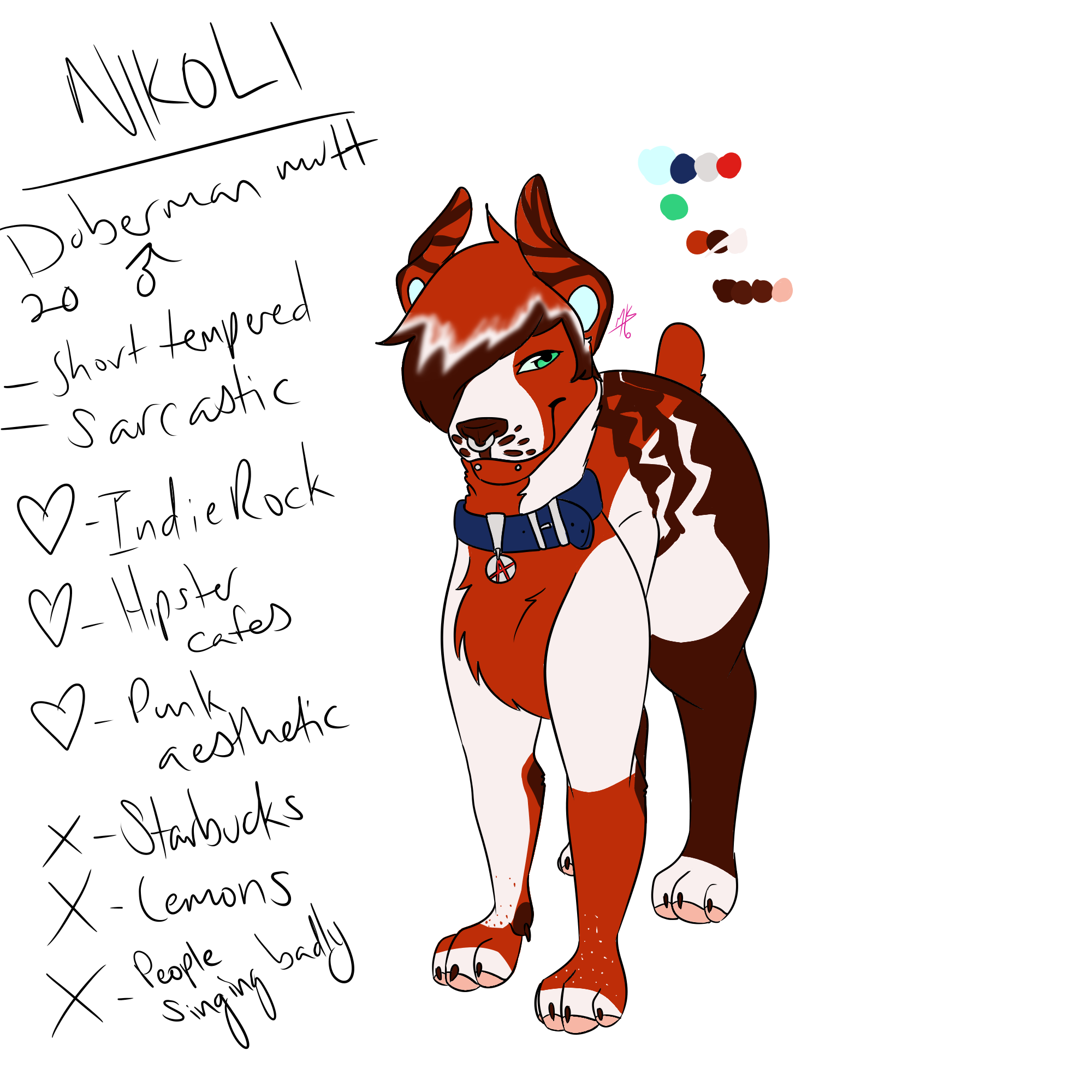 Nikoli ref by AlyceMagick on DeviantArt