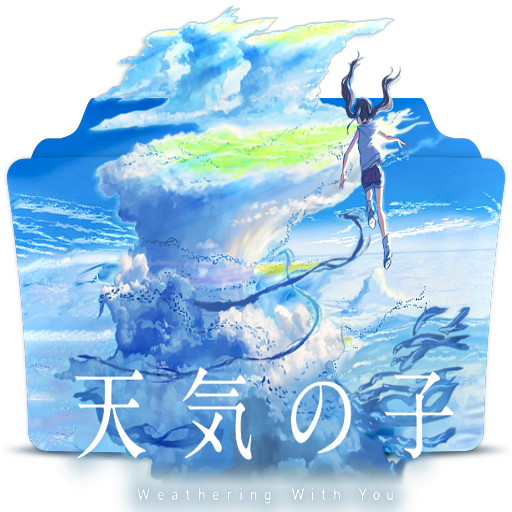Weathering with you Movie Folder Icon by bodskih on DeviantArt