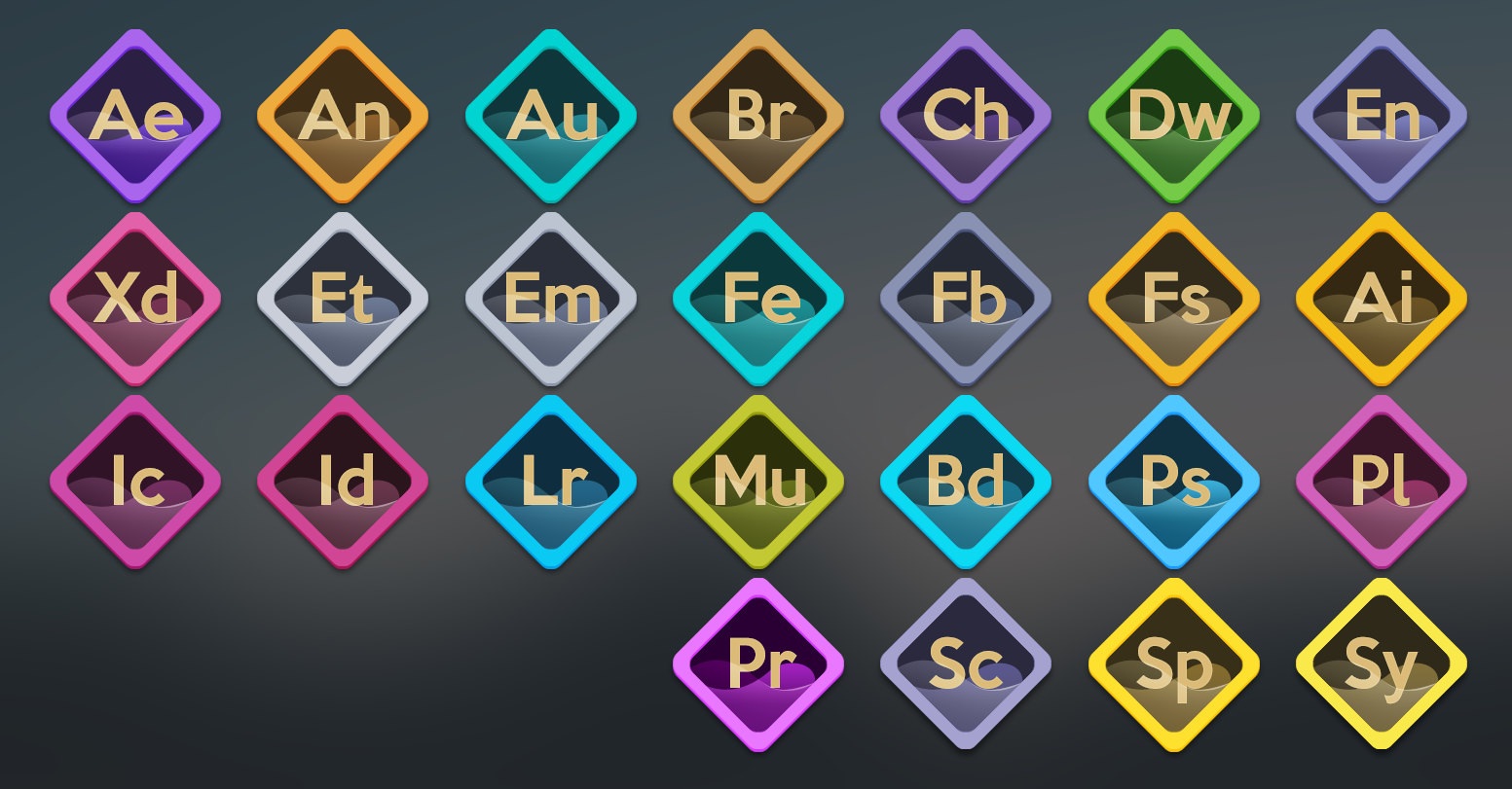 Funkong Inspired Adobe Icons by wisys on DeviantArt