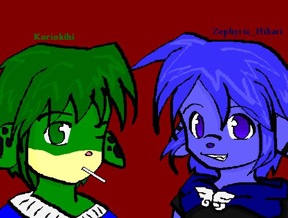 Zephyris Hikari and Koriohiki by Aoi-Rikyri on DeviantArt
