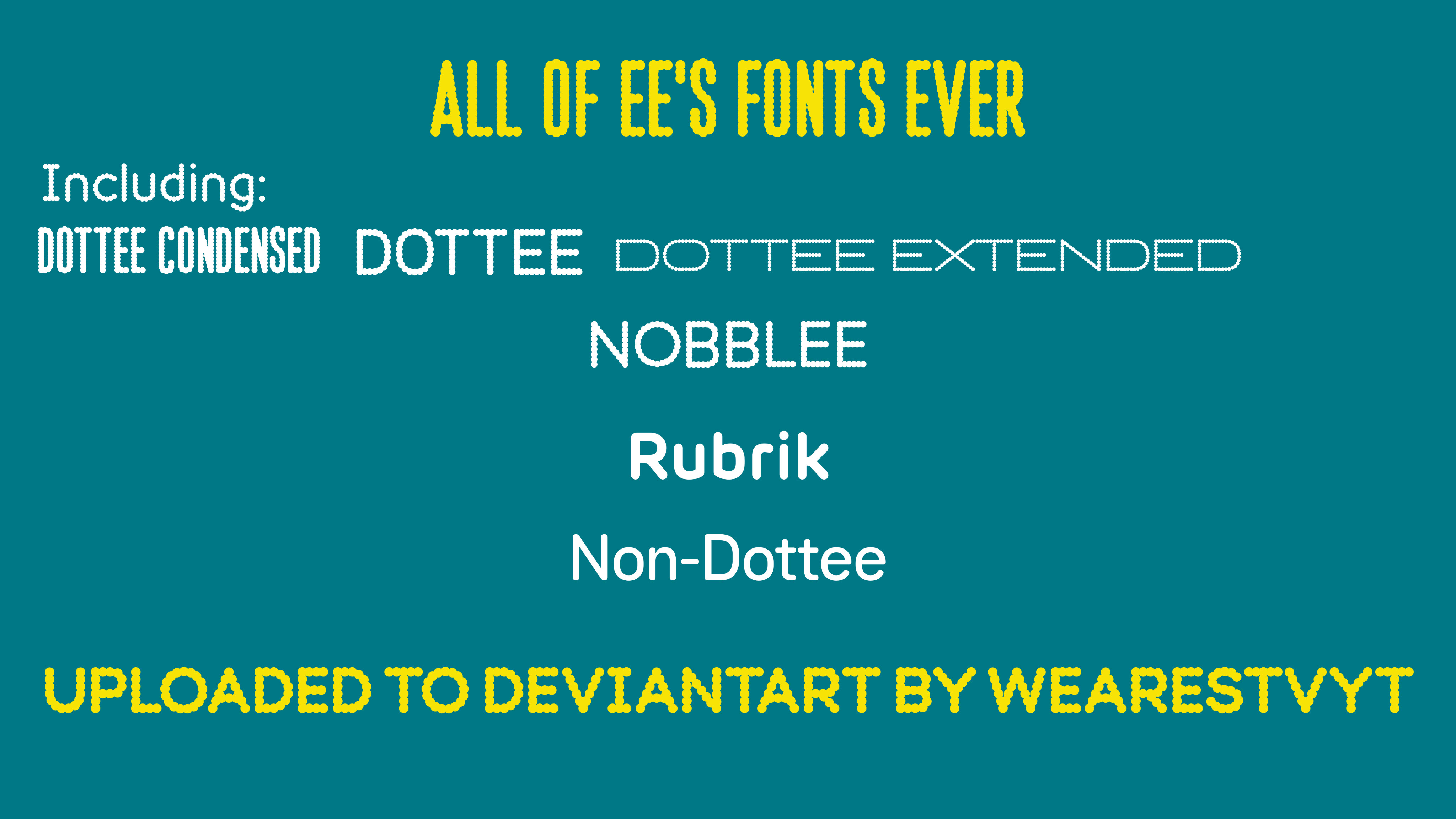 All of EE's Fonts (UPDATED) by WeAreSTVYT on DeviantArt