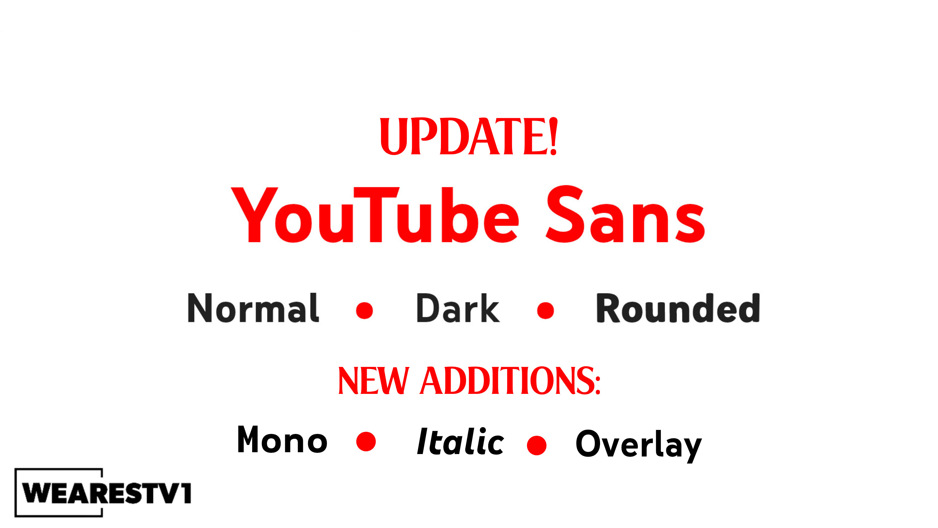 YouTube Sans (FULL font family) by WeAreSTVYT on DeviantArt