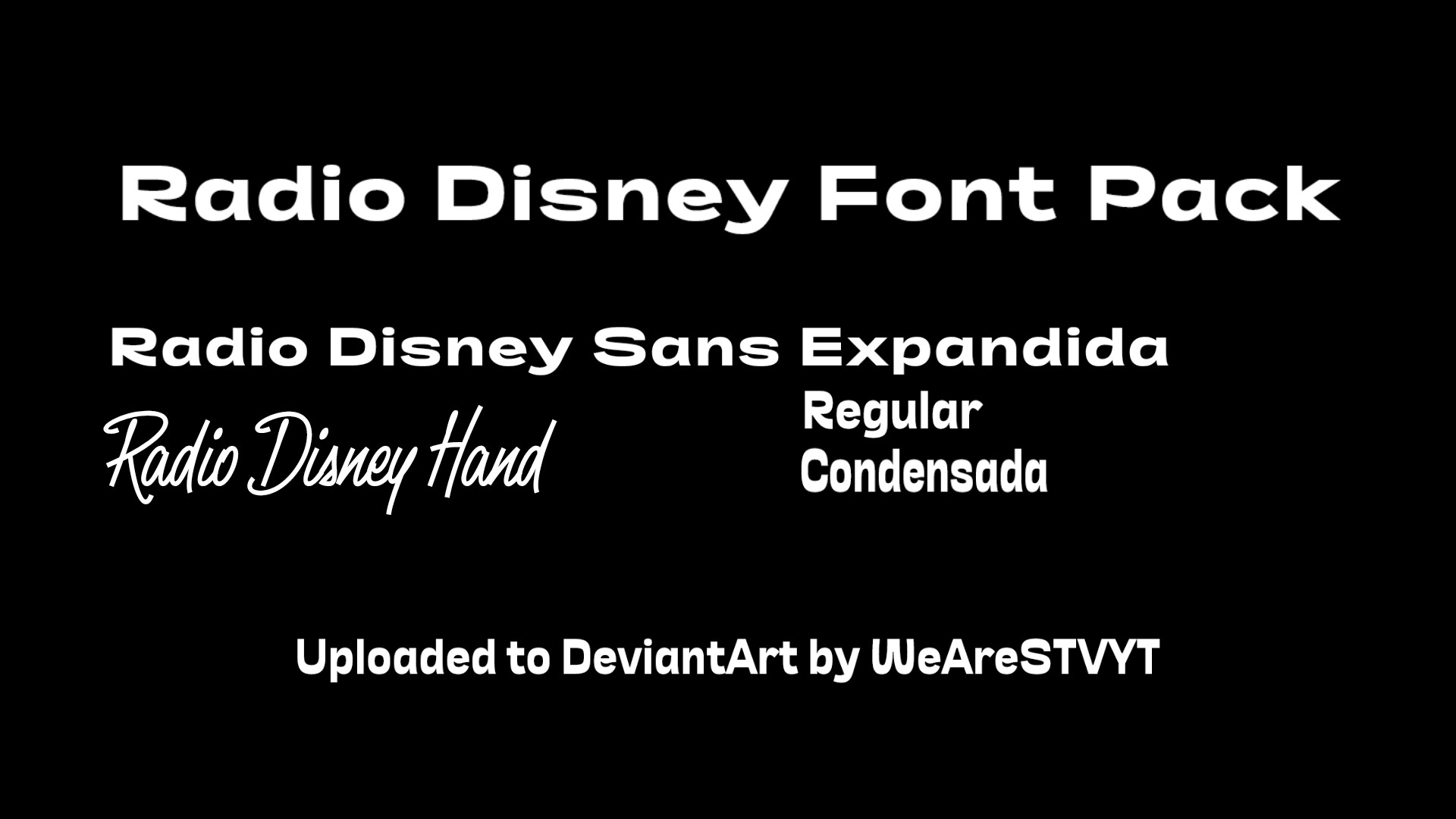 Radio Disney Font Pack by WeAreSTVYT on DeviantArt