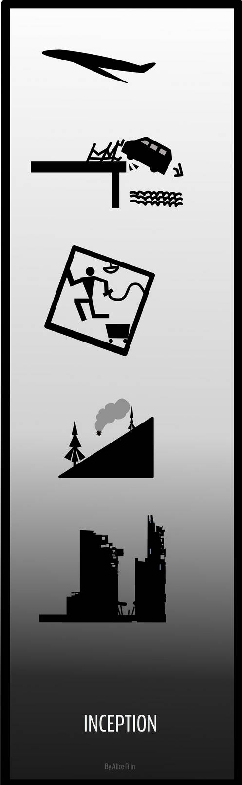 Inception minimalism poster by AliceFilin on DeviantArt