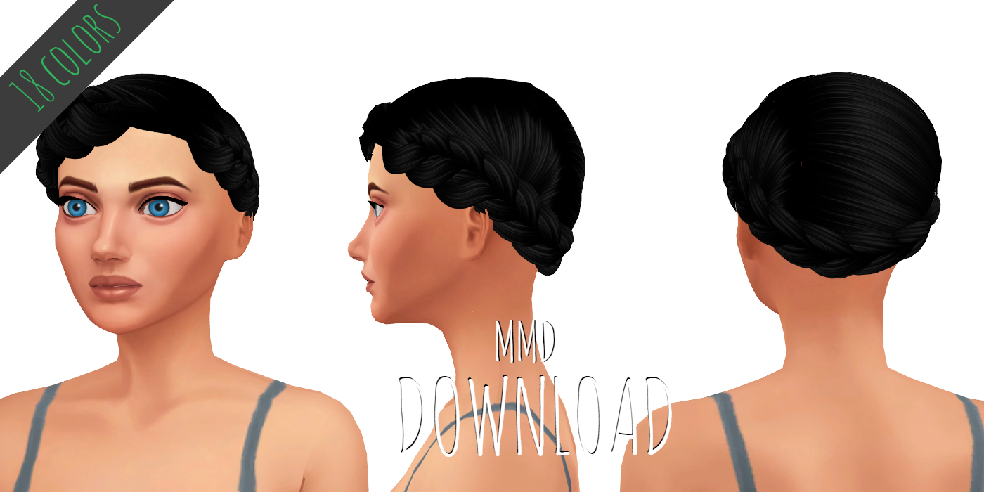 [MMD] Elegant Bun Hairtsyle by CamiSergianni on DeviantArt