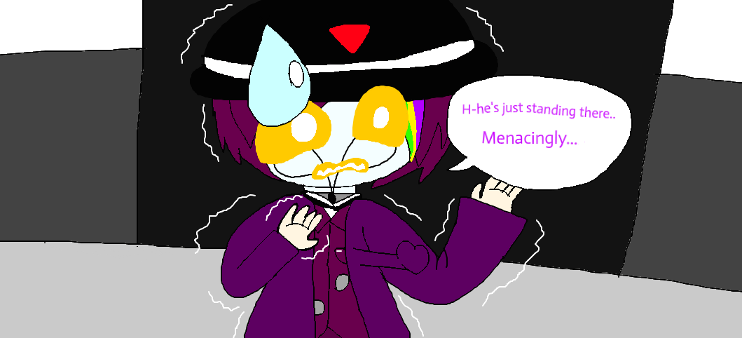Newton panics over his evil twin by Hero-Girl on DeviantArt
