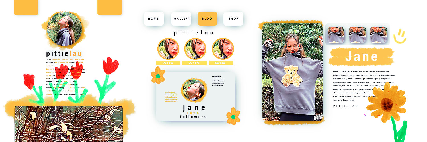 Template 12 - Jennie By Rose1231 by pittieslau on DeviantArt