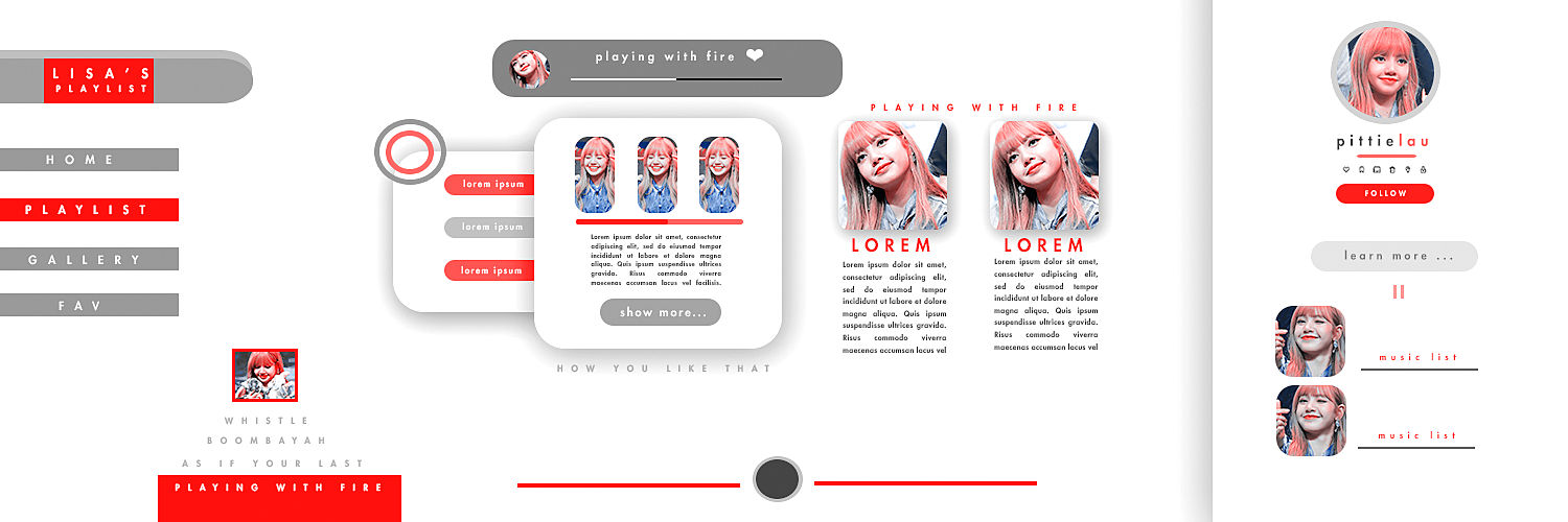 Template 13 - Lisa By Rose1231 by pittieslau on DeviantArt