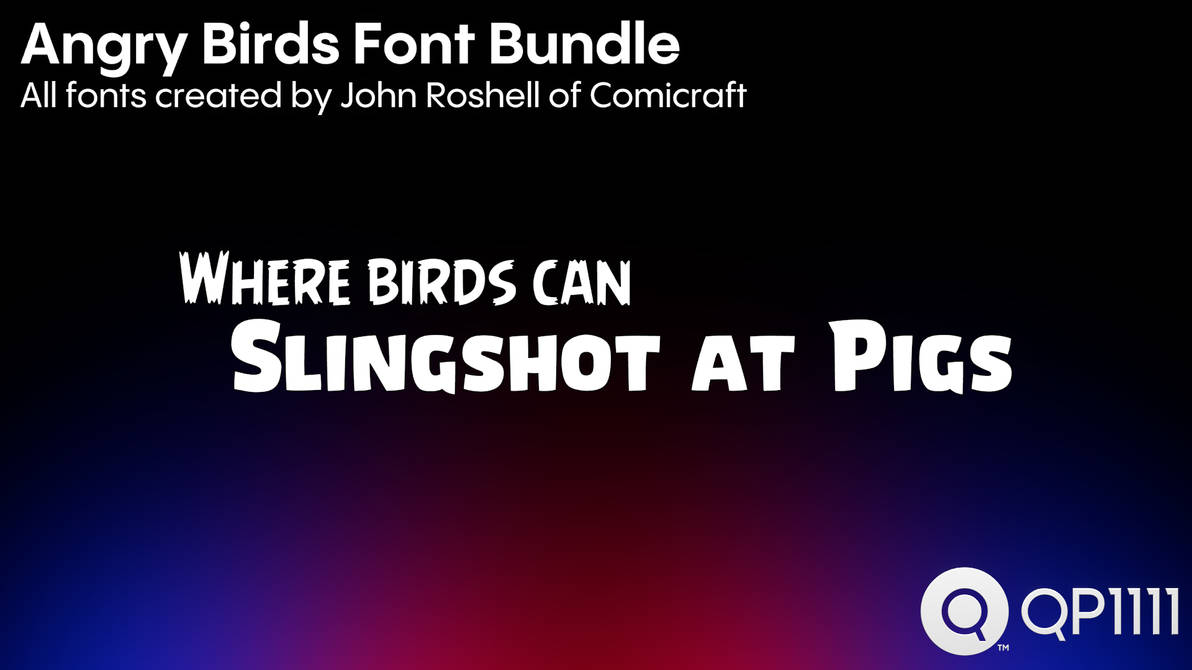 Angry Birds Font Bundle by PhillipHuynh on DeviantArt