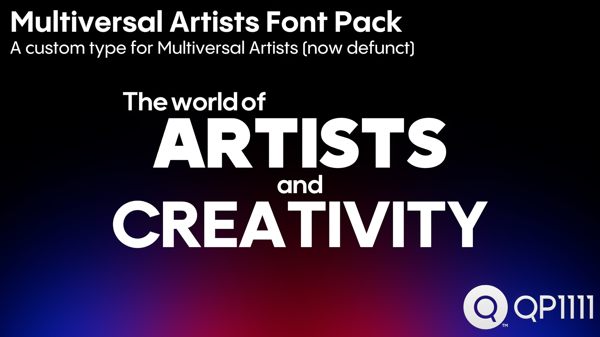 Multiversal Artists Font Pack by PhillipHuynh on DeviantArt
