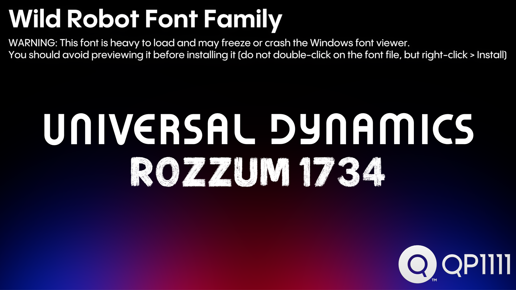 Wild Robot Font Family by PhillipHuynh on DeviantArt