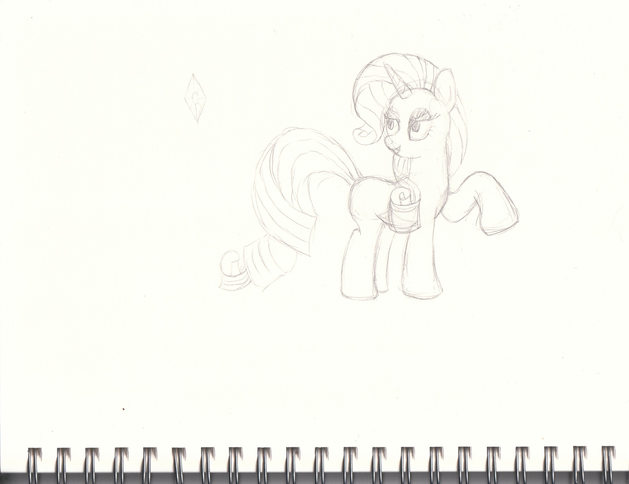 MLP-GD Game - Rarity (Sketch) by flashlighthouse on DeviantArt