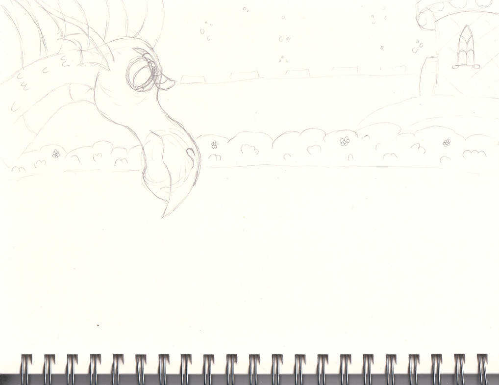 The Princess and the Dragon (Dragon Sketch) by flashlighthouse on ...