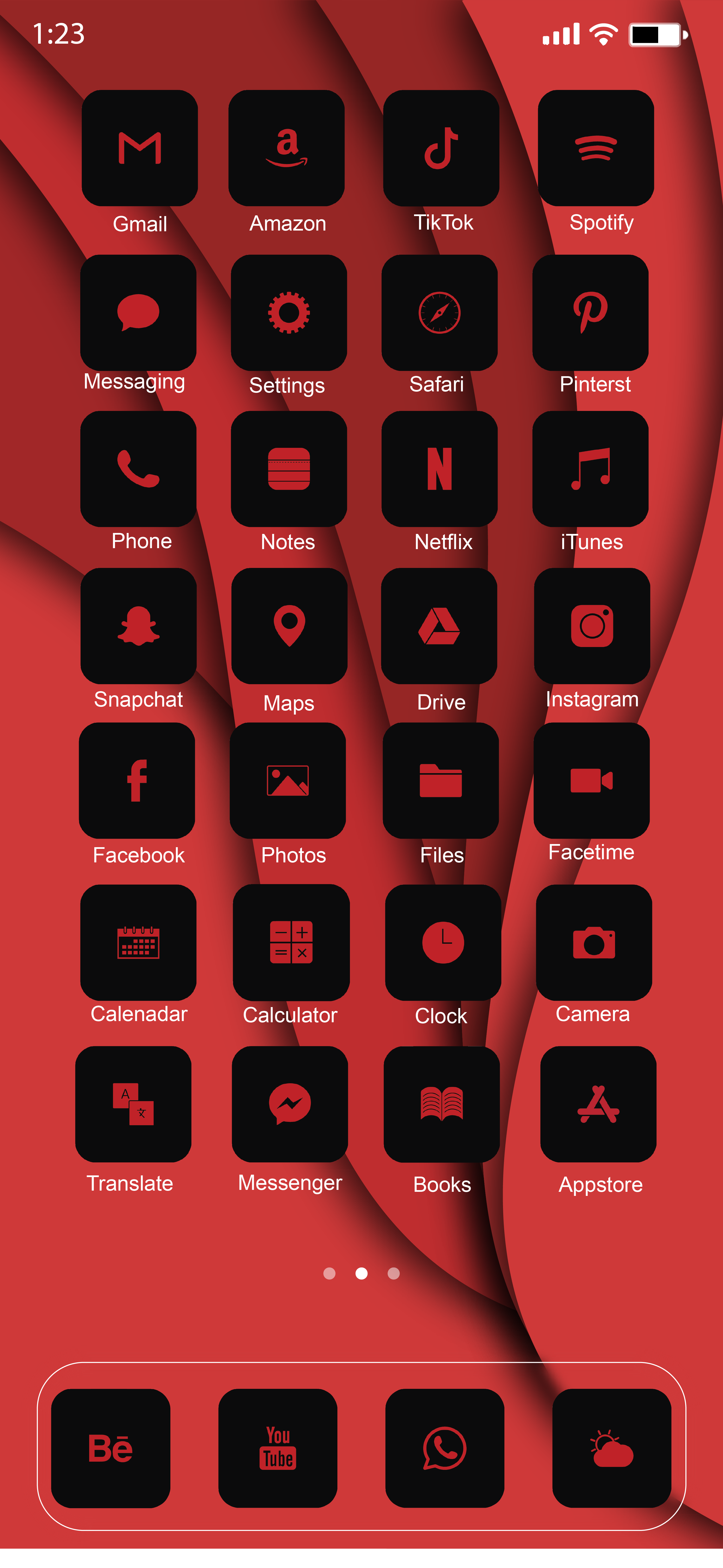 Red n Black Icons by ElioChalamet on DeviantArt