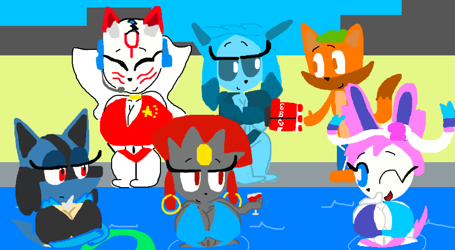 My OC At The Pool by superja678 on DeviantArt