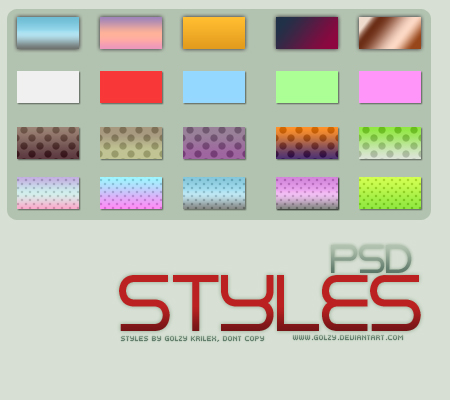 Photoshop Styles by golzy on DeviantArt