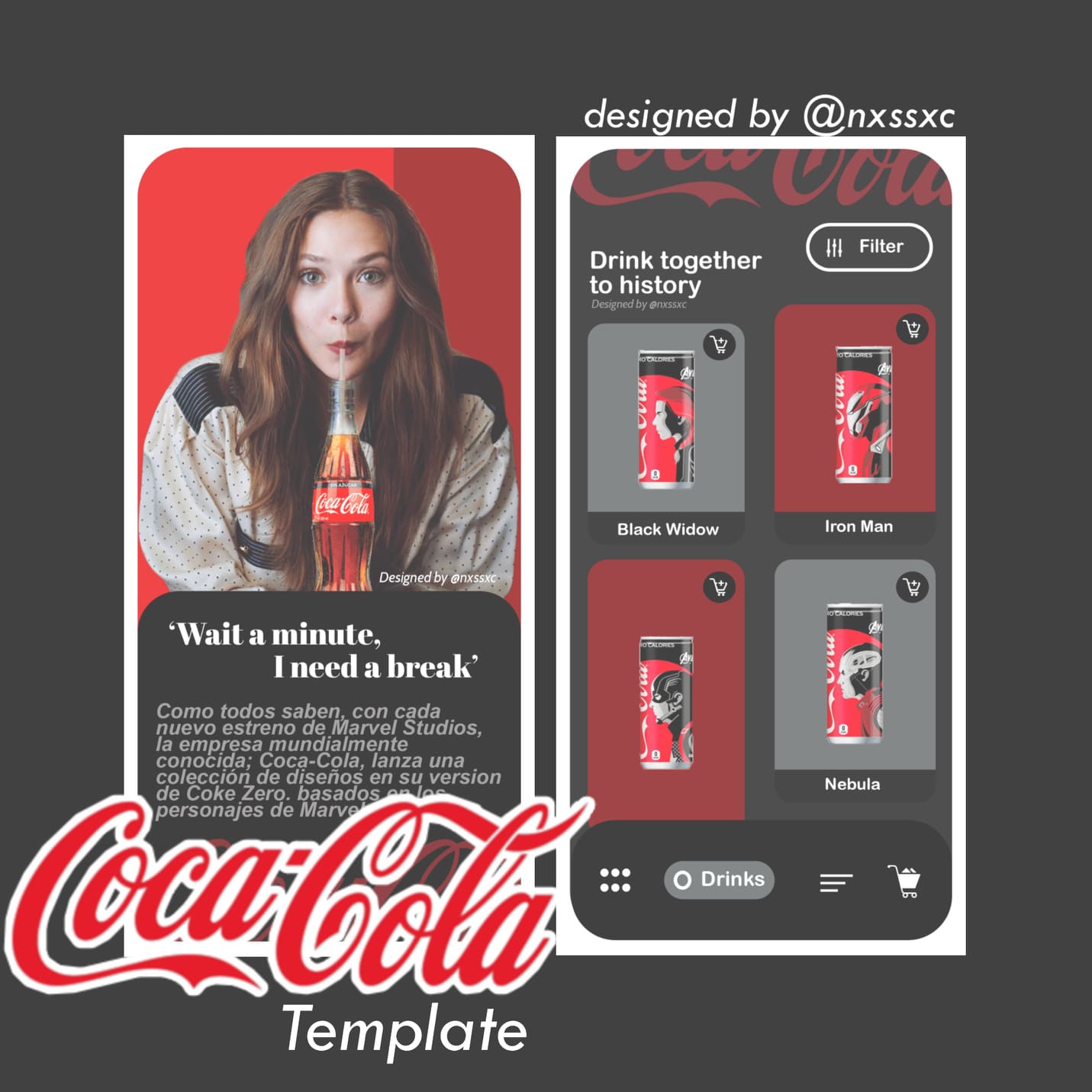 Coca-Cola Template 02 by nxssxc on DeviantArt