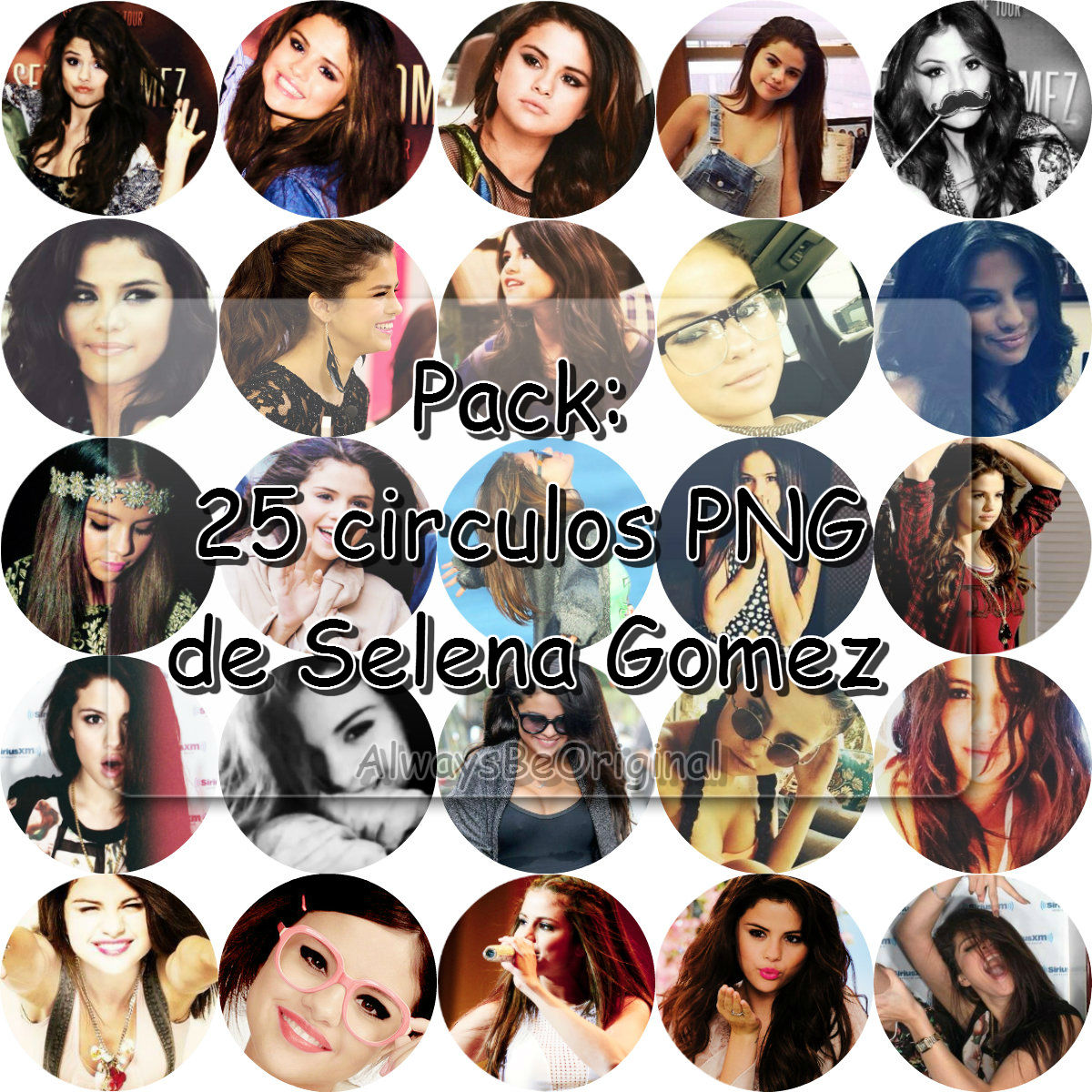 Pack: 25 CIRCULOS PNG DE SELENA GOMEZ. by AlwaysBeOriginal on DeviantArt