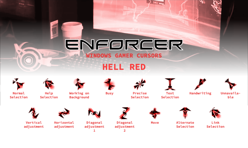 Enforcer Cursors: Hell Red by hilliurn on DeviantArt