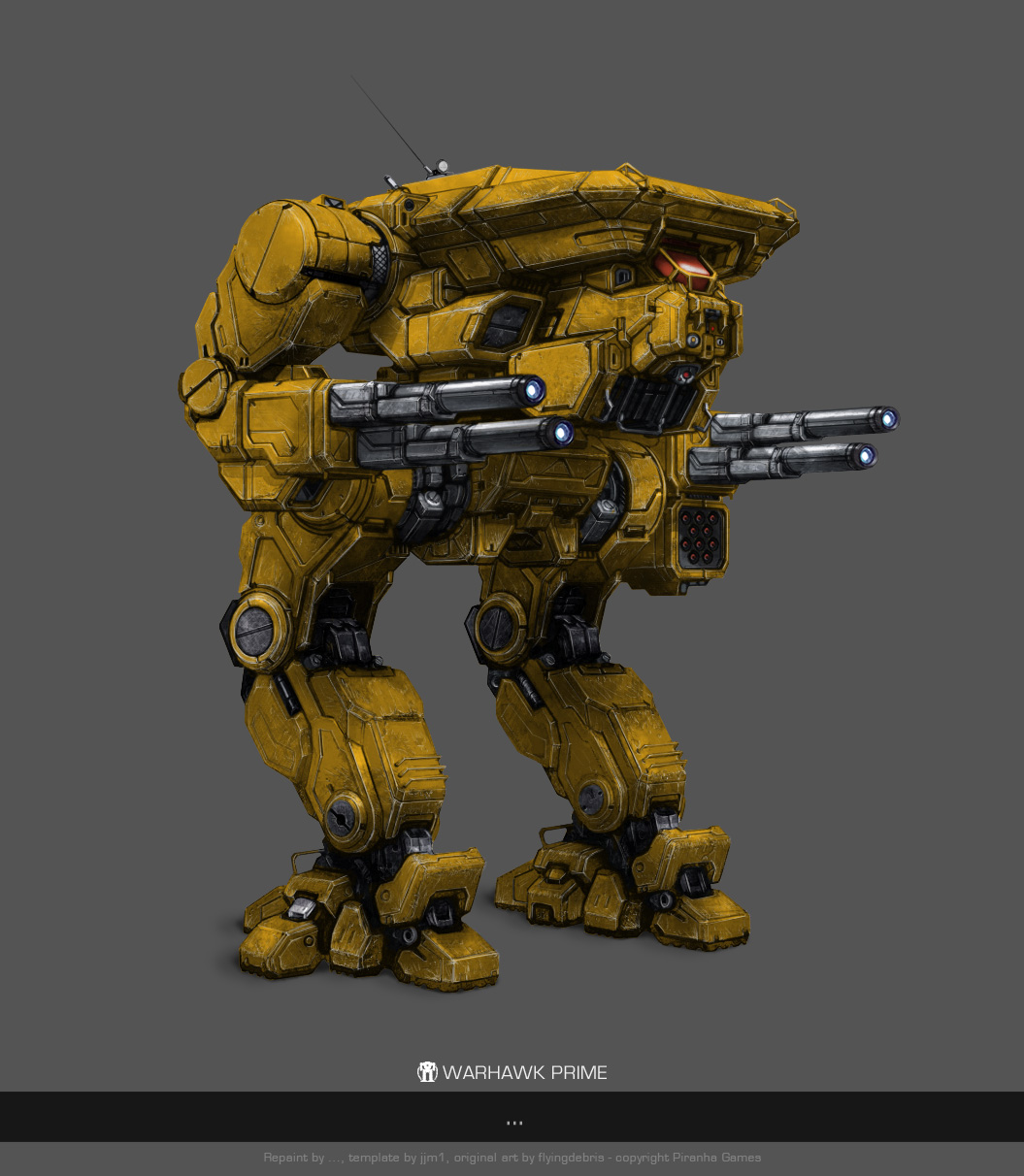 MWO - Warhawk Prime Template by user000000000001 on DeviantArt