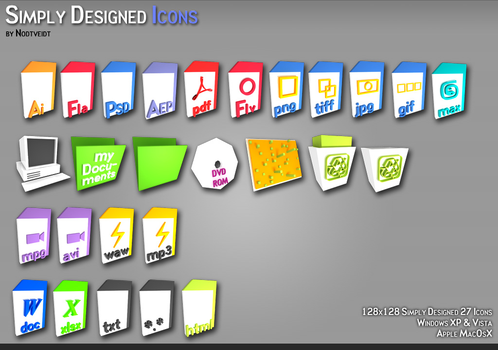 Simple Icon Pack I by Nodtveidt on DeviantArt