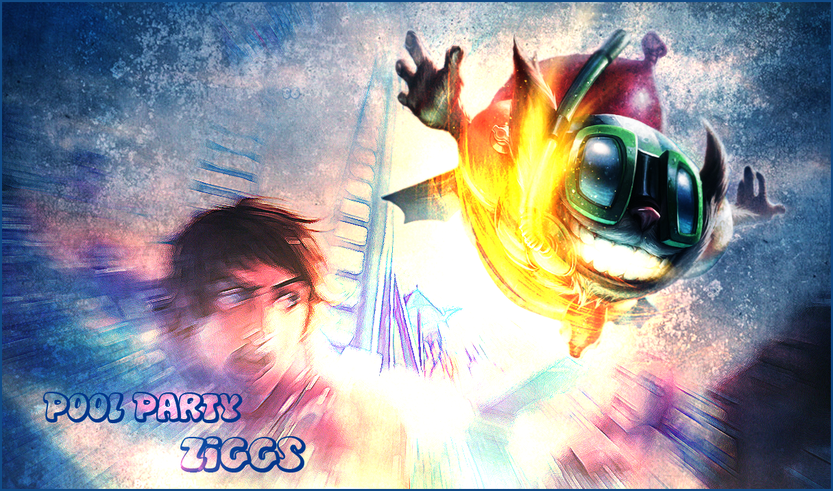 Pool Party Ziggs Wallpaper by Captain-Six on DeviantArt