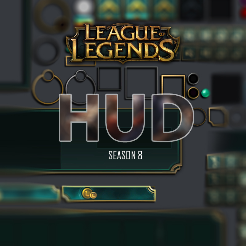 League of Legends HUD Default (Season 8) by TheDavidAE on DeviantArt
