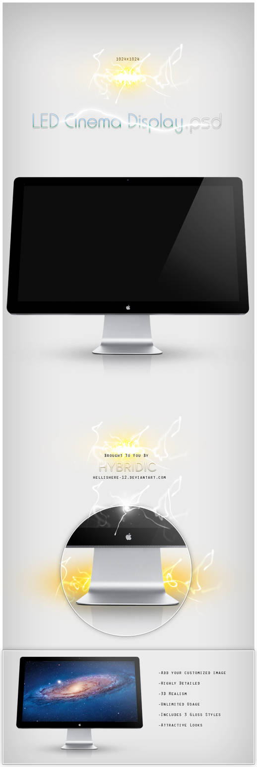 LED Cinema Display Tilted by hybridic on DeviantArt