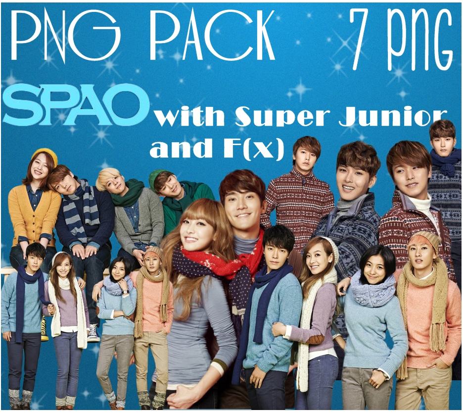 SPAO Super Junior and F(x) - PNG Pack by KangHyoNeul on DeviantArt