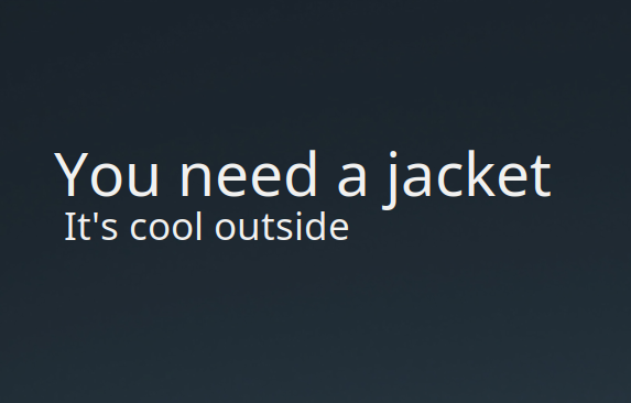 Do I Need A Jacket Conky by easysid on DeviantArt