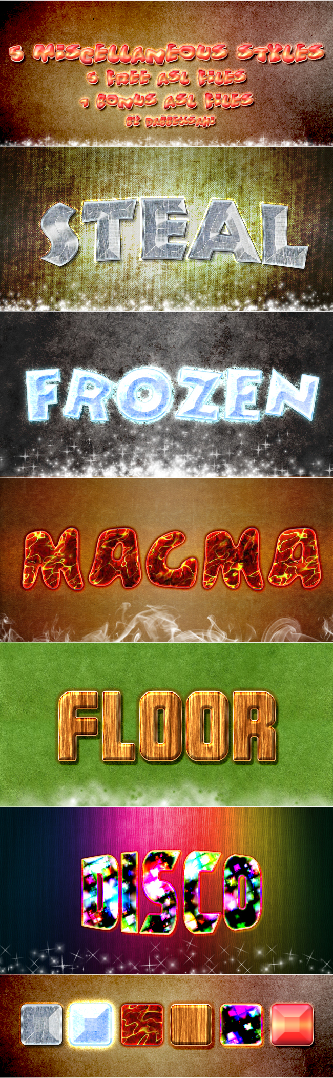 5 Misc. PS Styles by dabbex30 on DeviantArt