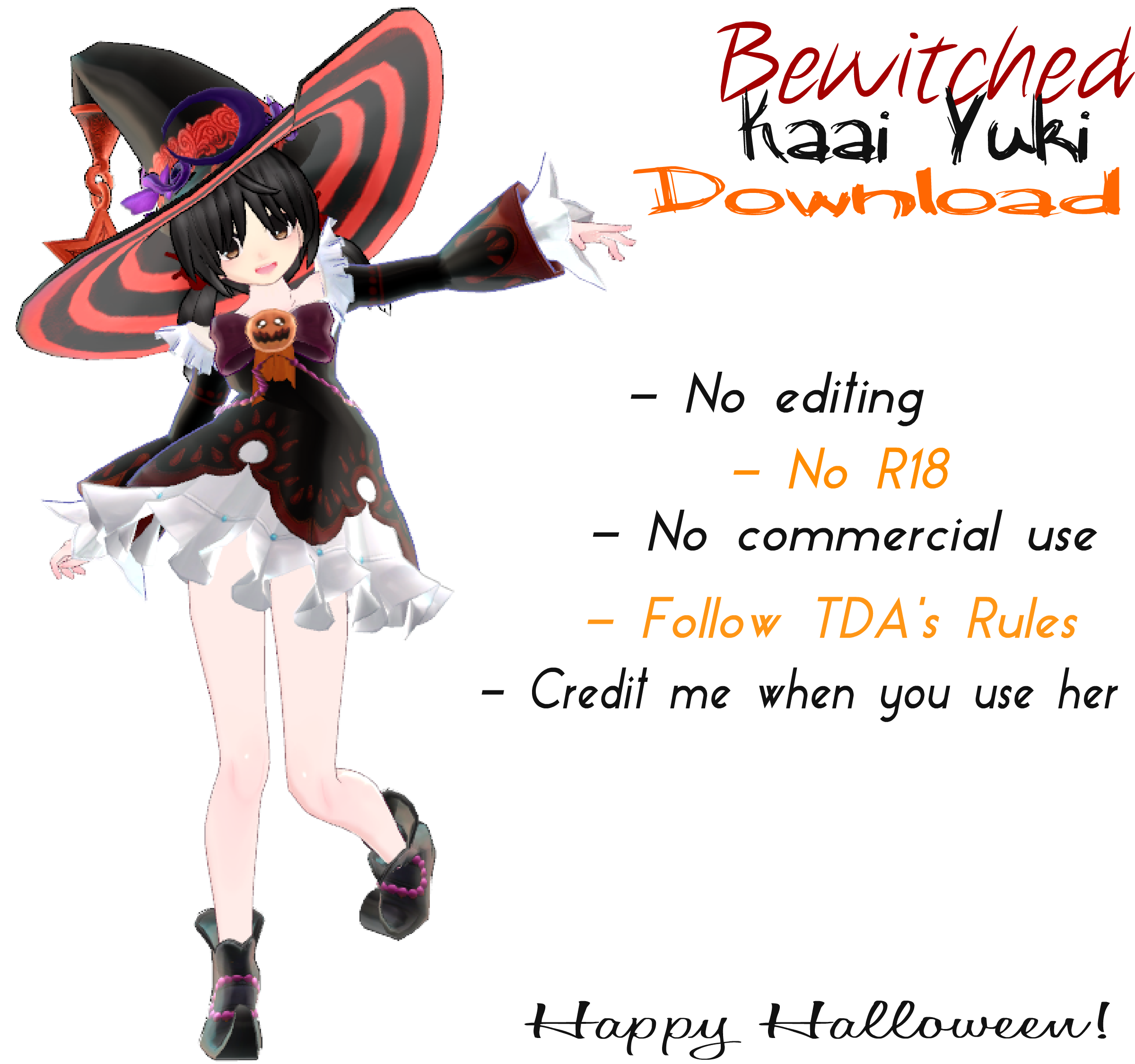 Kaai Yuki witch download [ MMD Halloween Collab ] by MollySuccubus on DeviantArt