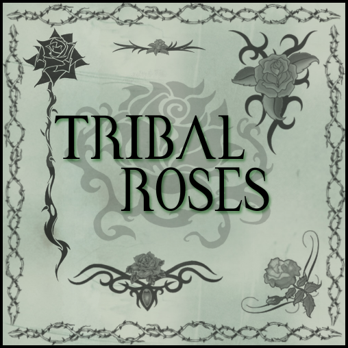 Tribal Roses by gothika-brush on DeviantArt