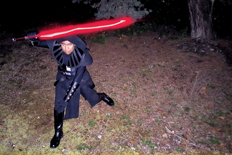 Dark Apprentice Cosplay With Lightsaber by DarthVigorous on DeviantArt