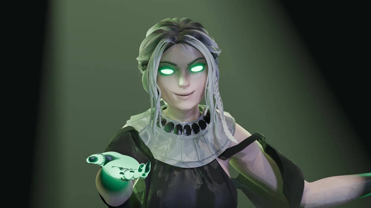 Character Mockup: Voryna the Necromancer by thecoolerduck on DeviantArt