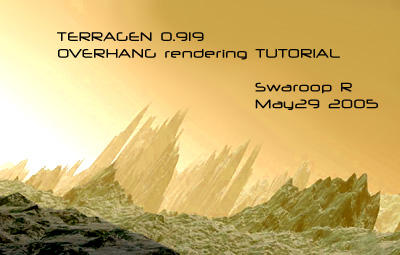 Tutorial - terragen overhang by Swaroop on DeviantArt