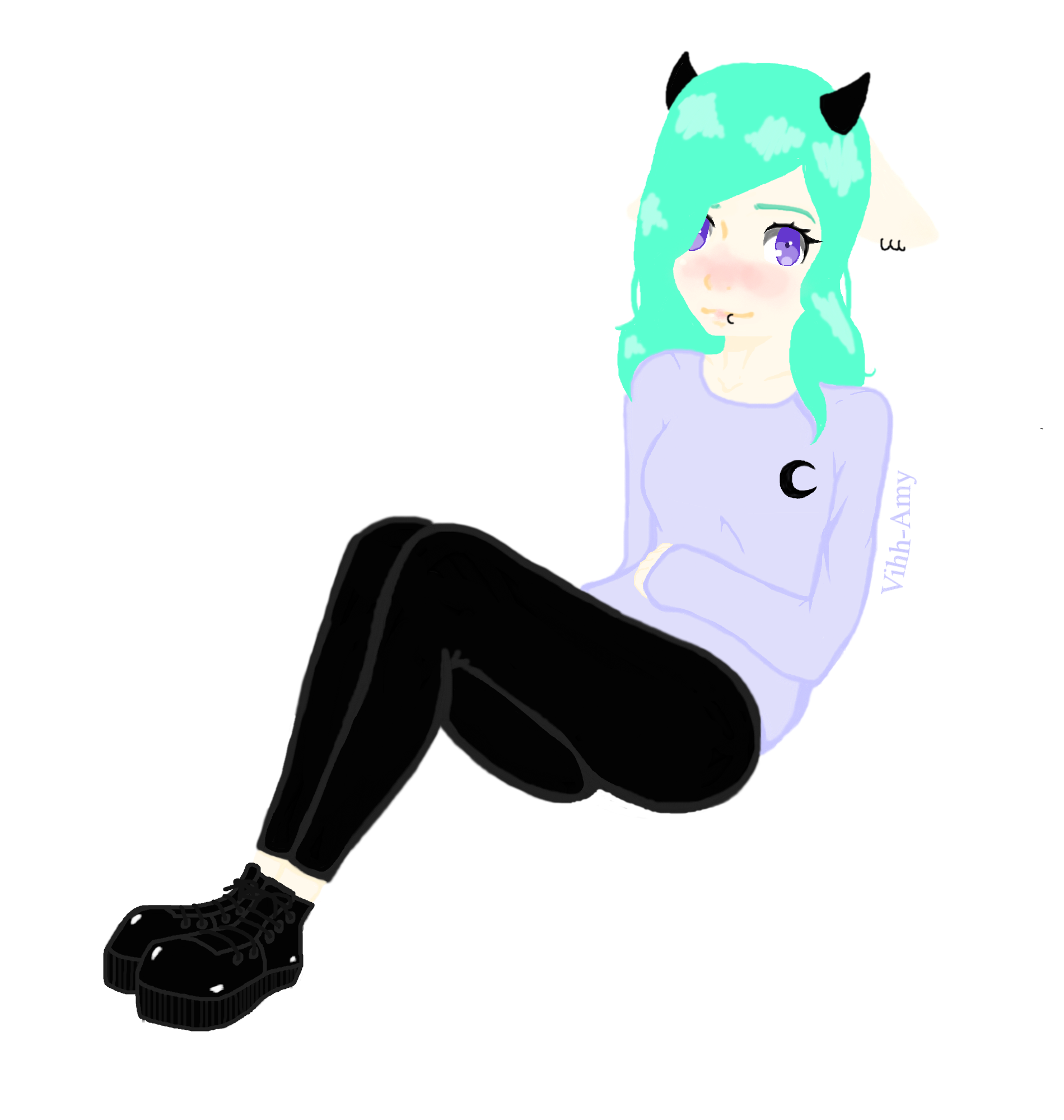 Pastel Goth Girl By Vihh Amy On Deviantart