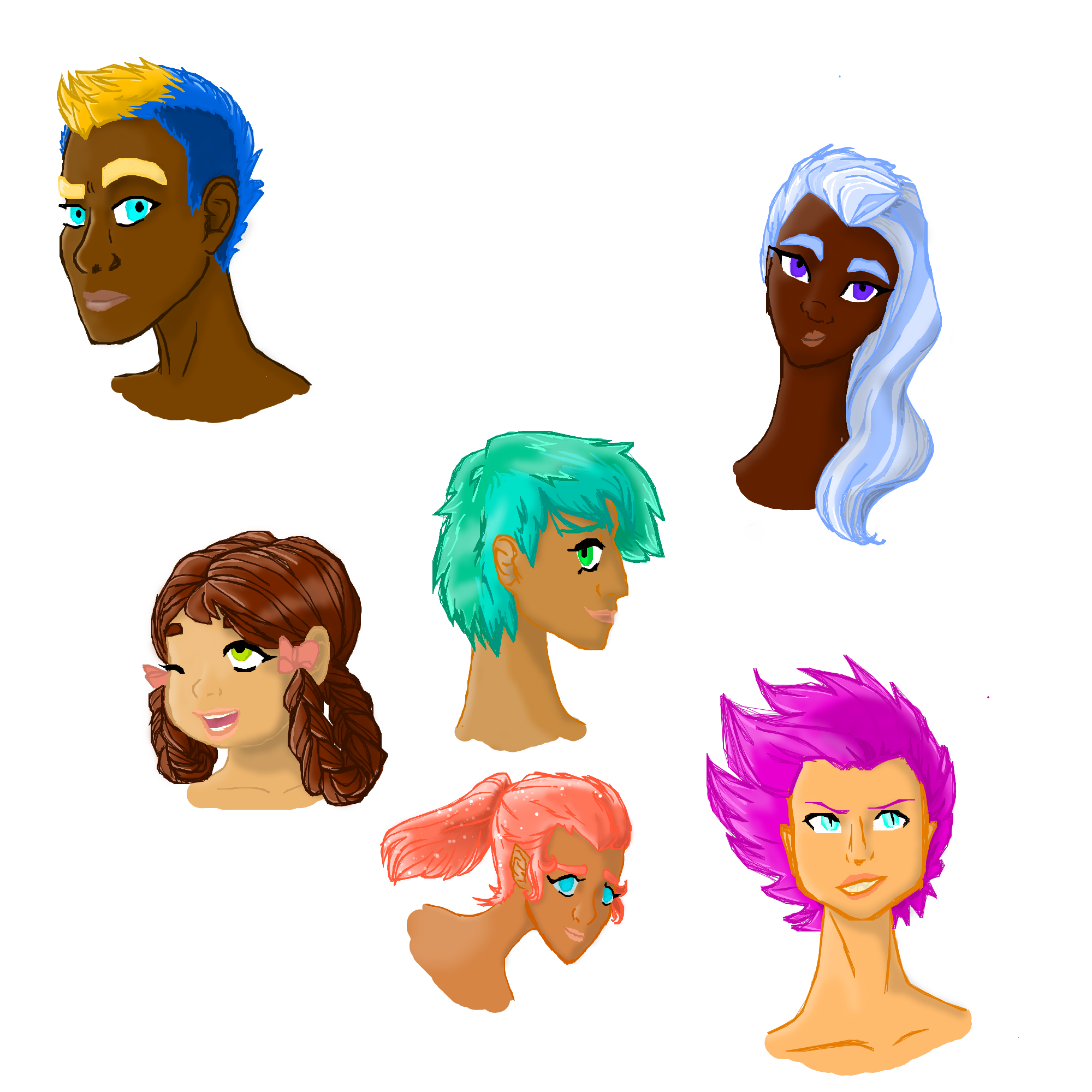 The Student Six Humanized by VividSpark on DeviantArt