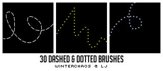 Dashed + dotted line brushes by WinterChaos on DeviantArt
