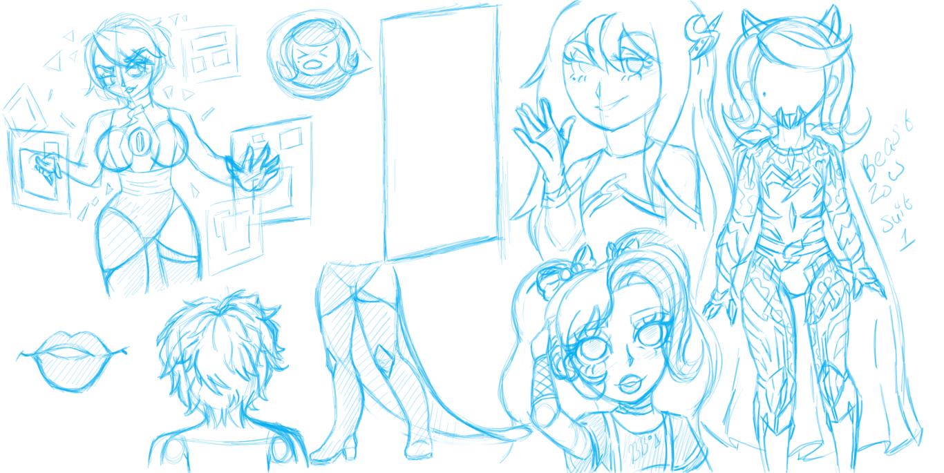 Digital SheZow sketch Dump by bubblybumblebee1 on DeviantArt