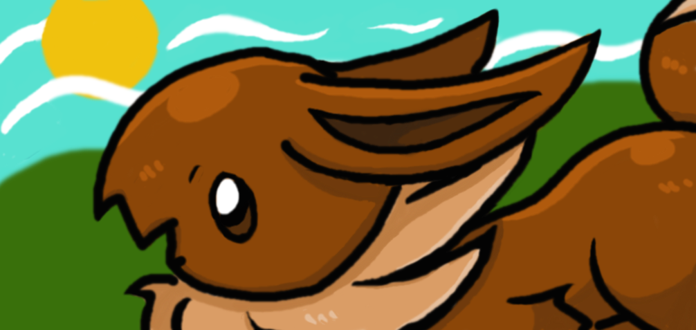 Running Eevee by AmyKittenFox on DeviantArt