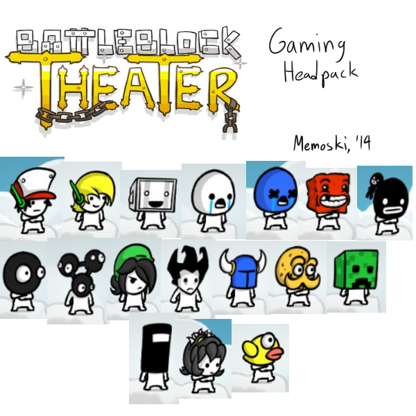 Battleblock Theater Circle Heads