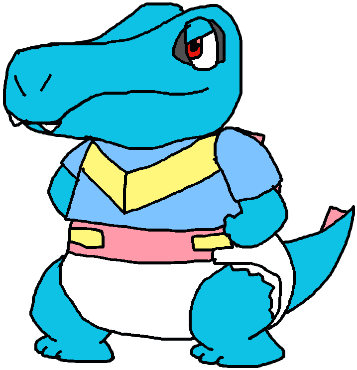 The Brave Totodile by multicolorcody on DeviantArt