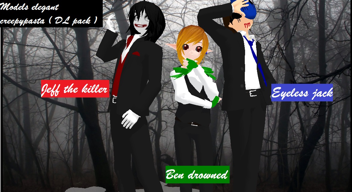 Elegant models Jeff,Jack and Ben :PACK DL: by mokathekiller on DeviantArt