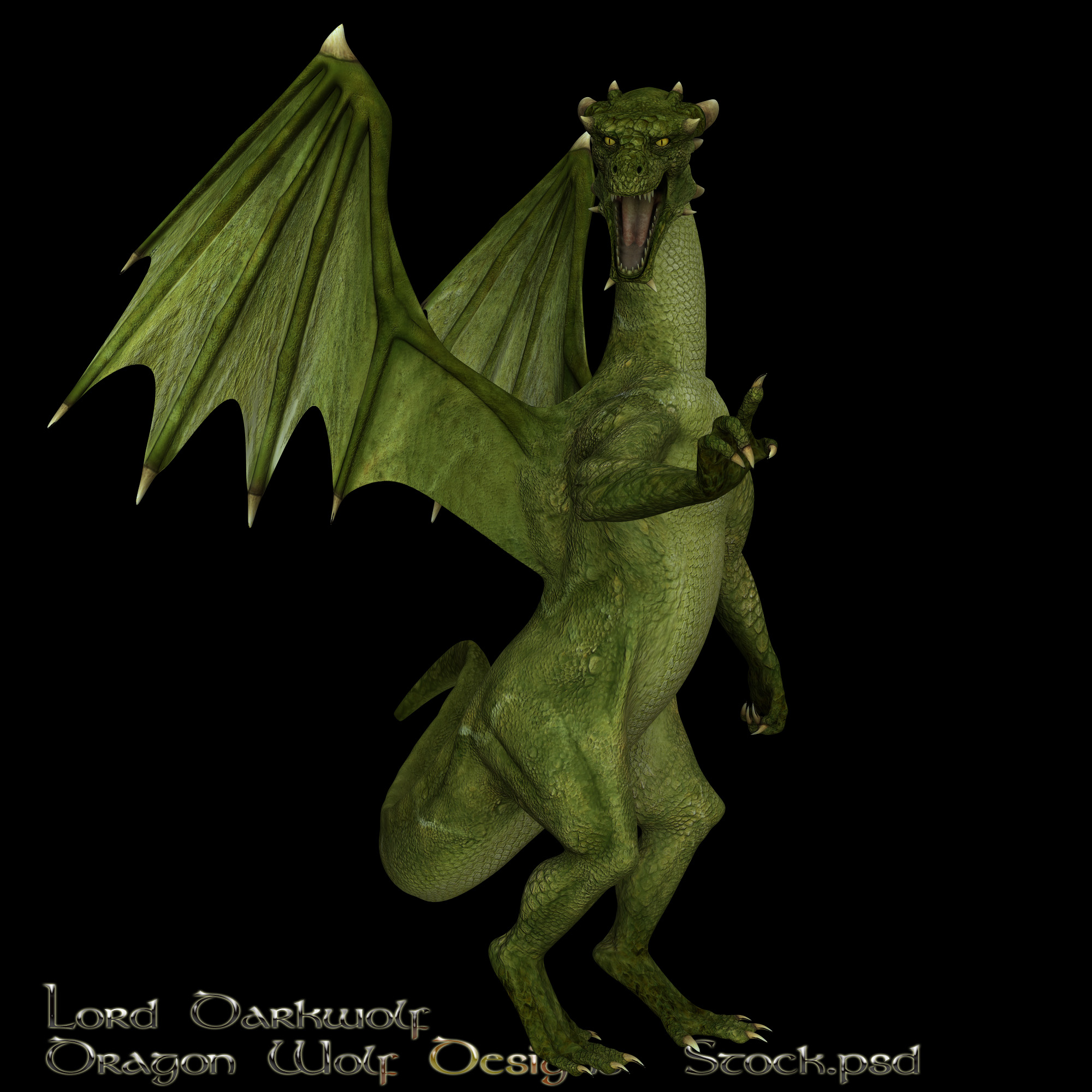 Green Dragon stock four by lorddarkwolf on DeviantArt