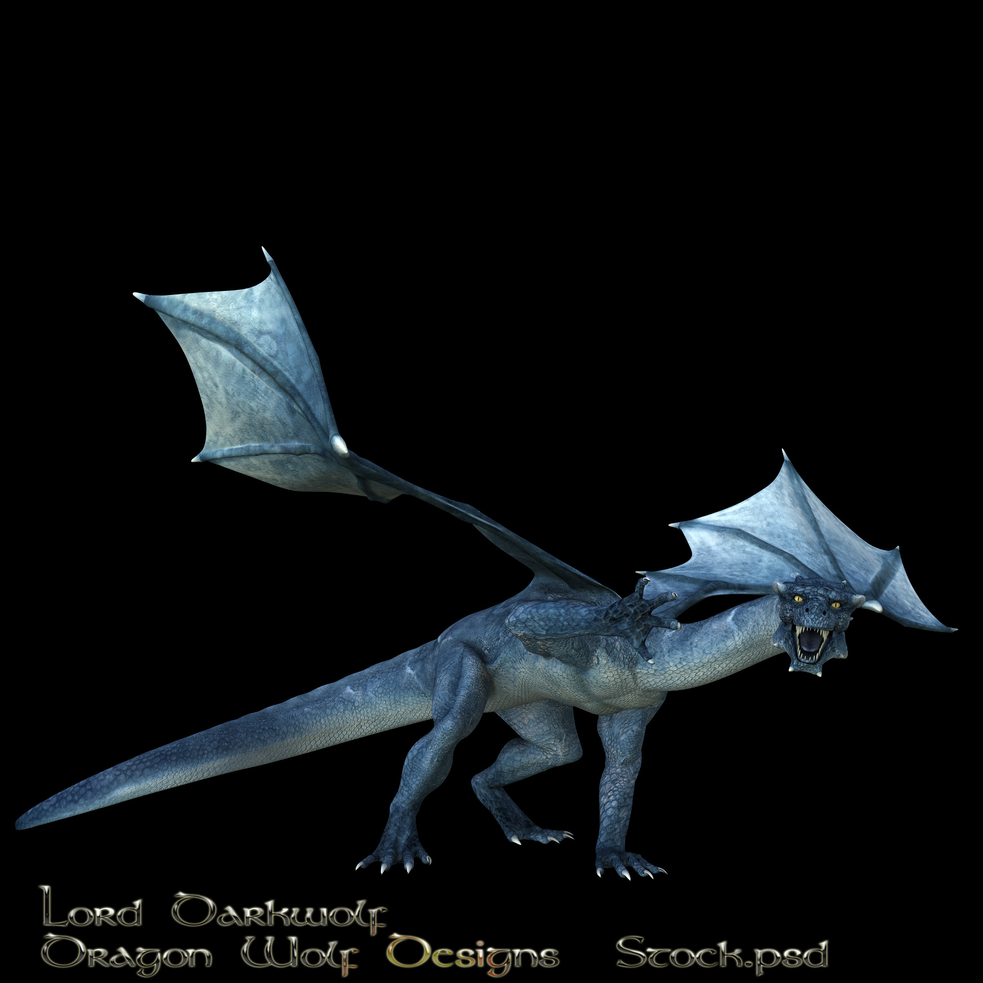 Blue Dragon stock three by lorddarkwolf on DeviantArt