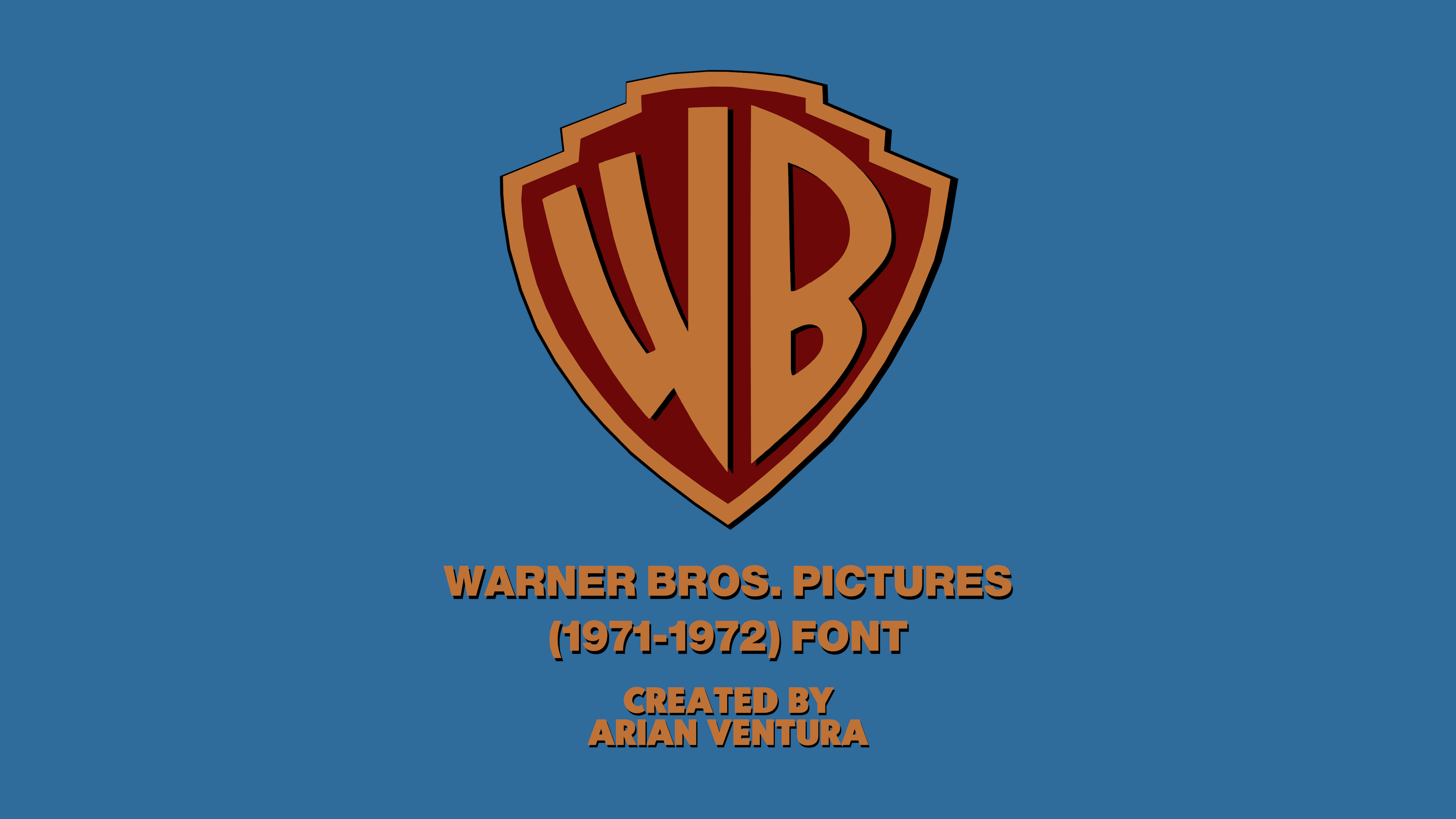 Warner Bros. Pictures (1971-1972) font by ArianVentura on DeviantArt