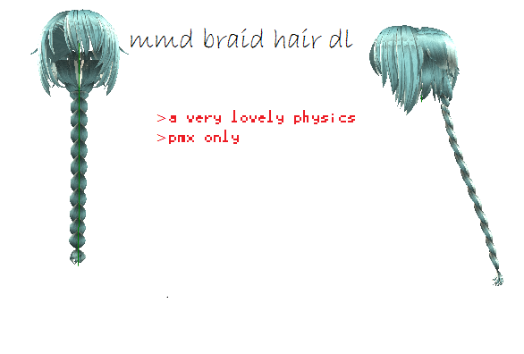 mmd braid hair dl by kokonasa on DeviantArt