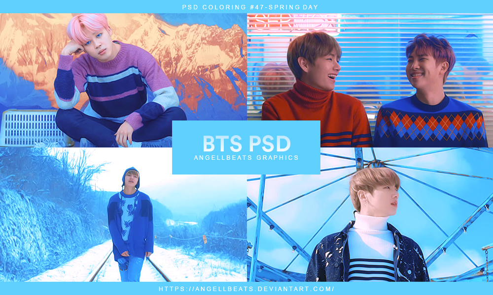 BTS [Spring Day] PSD by AngellBeats on DeviantArt