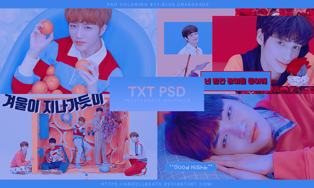 TXT [Blue Orangeade] PSD by AngellBeats on DeviantArt